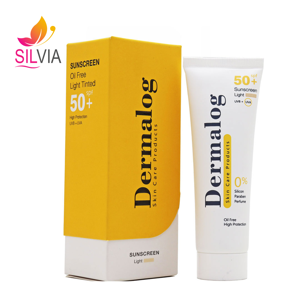 کرم ضد آفتاب رنگی پوست چرب درمالوگ SPF50 (رنگ روشن) - داروخانه شبانه ...